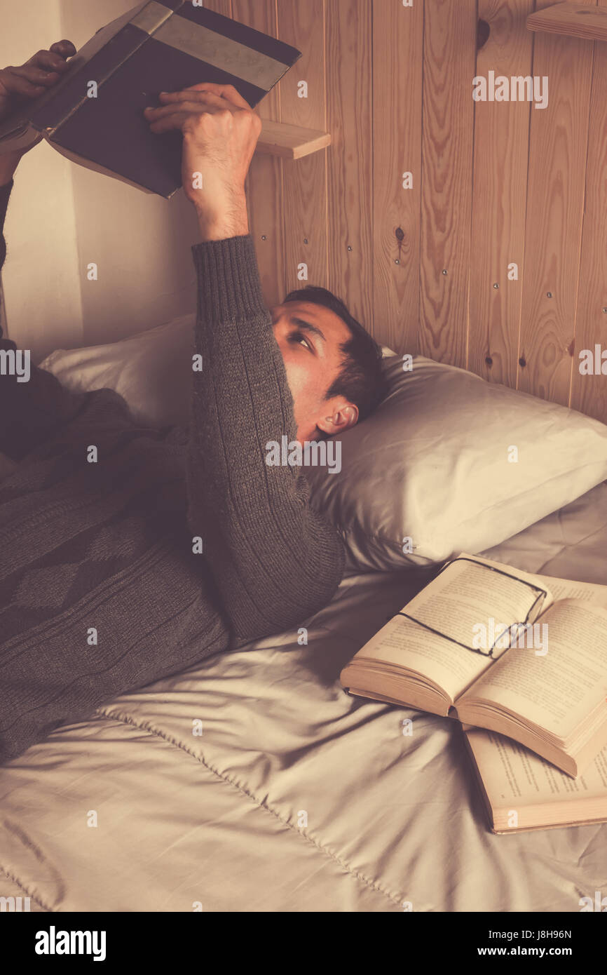 Amazing time to relax with a favorite book Stock Photo - Alamy