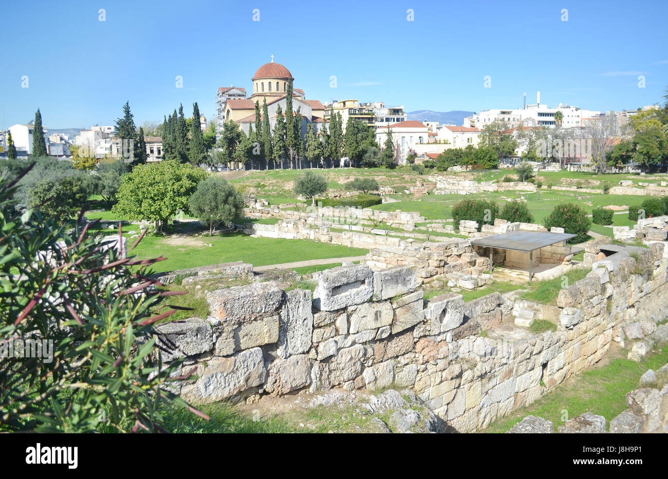 ancient cemetery Kerameikos Athens Greece Stock Photo - Alamy