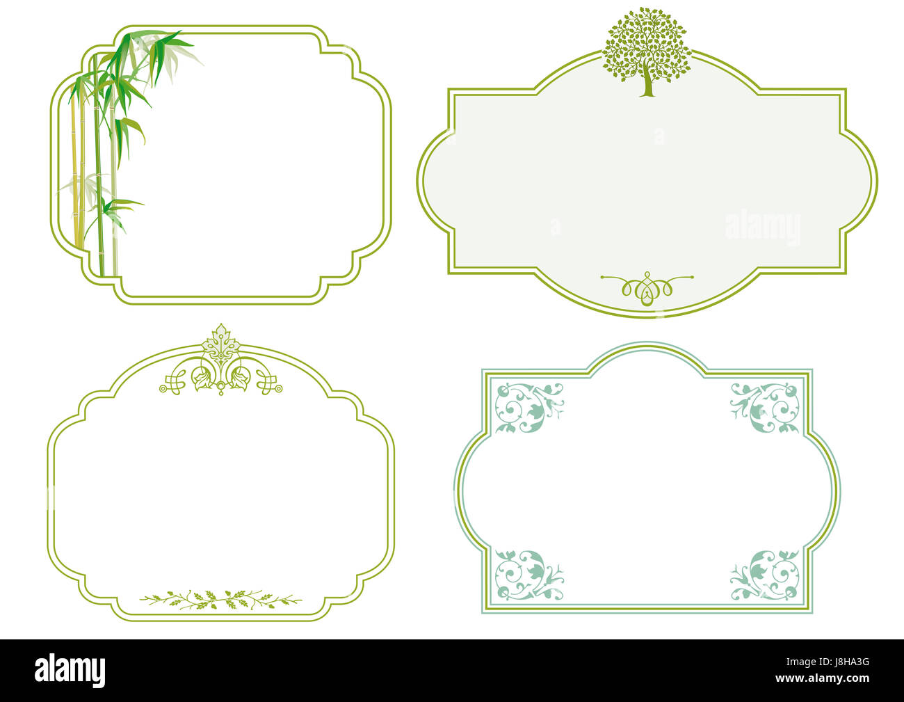 sign, signal, tree, green, antique, ornament, bamboo, package ...