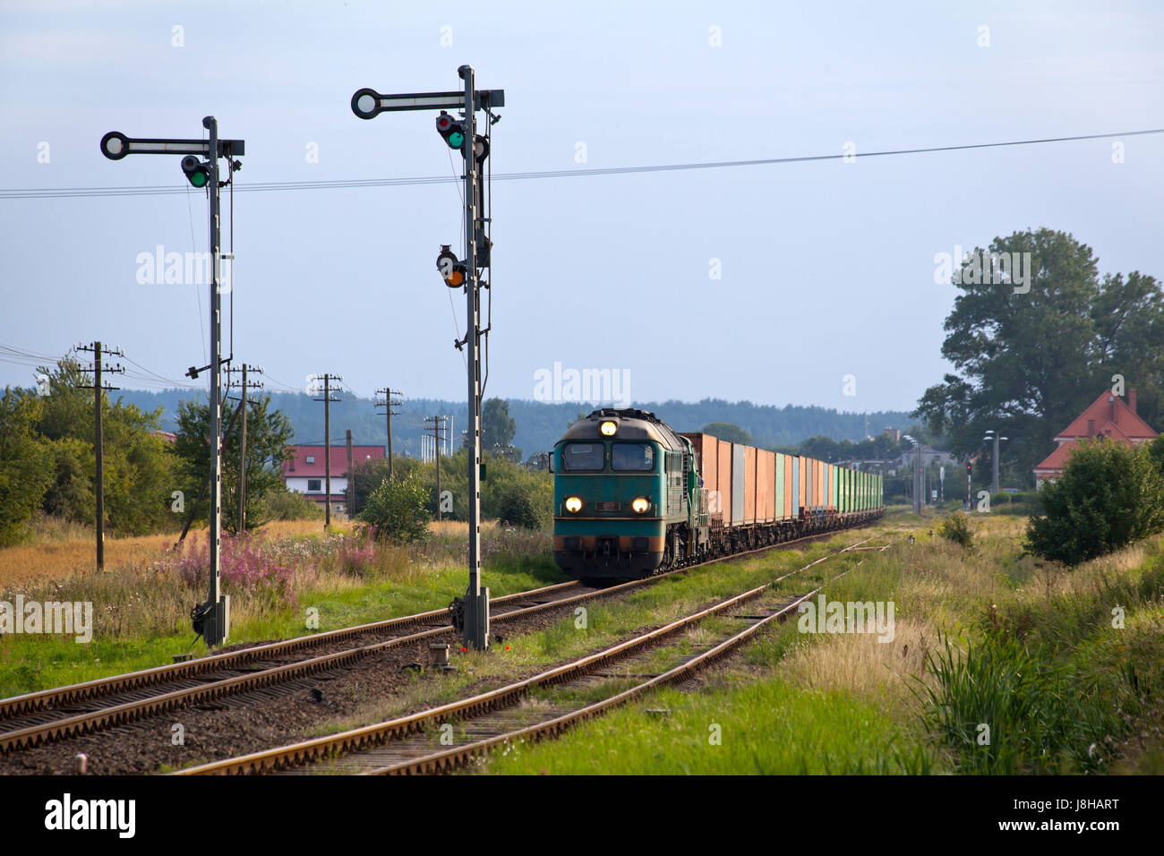 Train signal poland hi-res stock photography and images - Alamy
