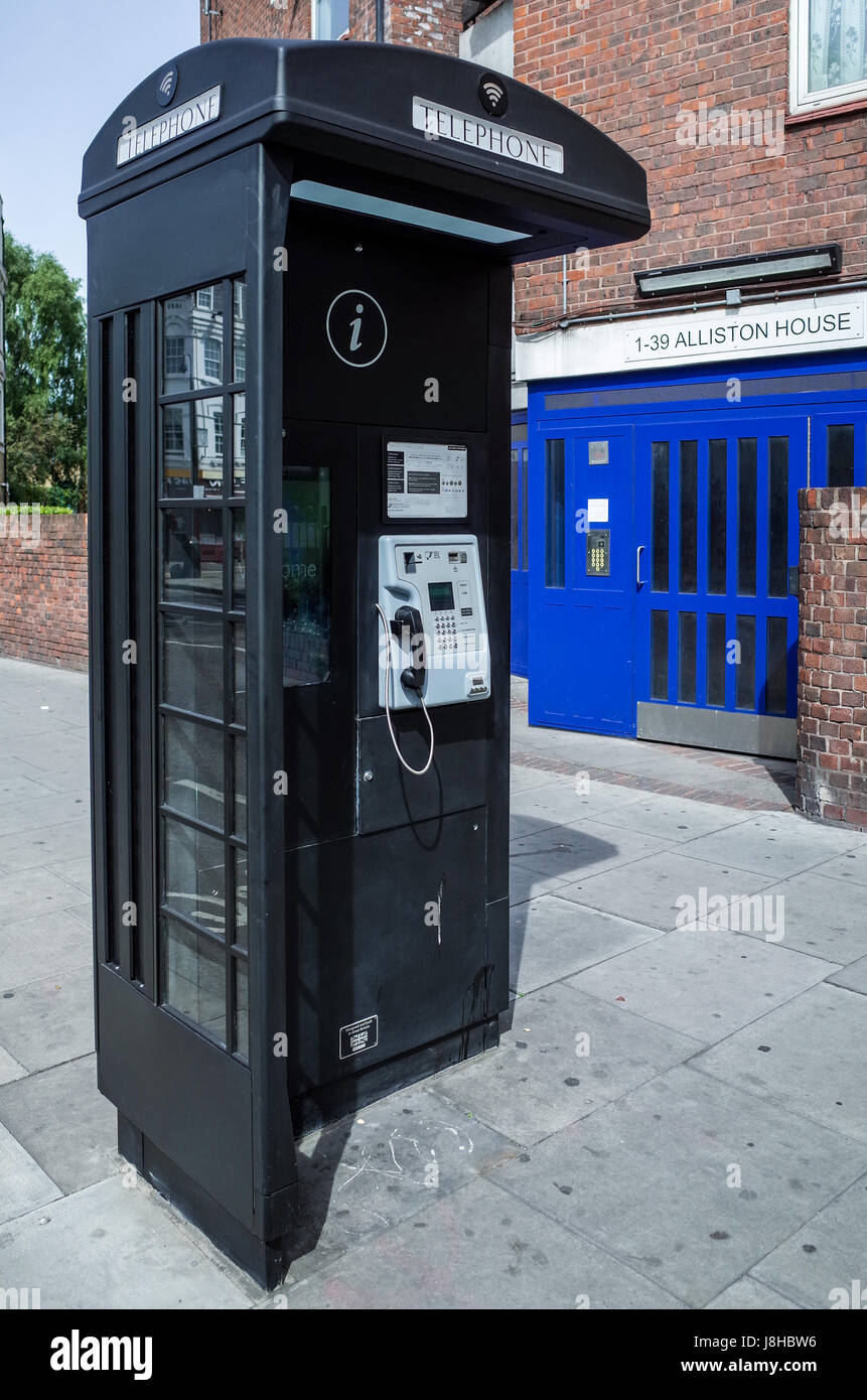 A New World Telecom Phone box, with a stylistic reference to the ...