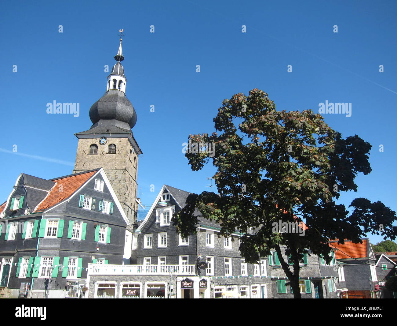 bergische houses in remscheid-lennep Stock Photo - Alamy