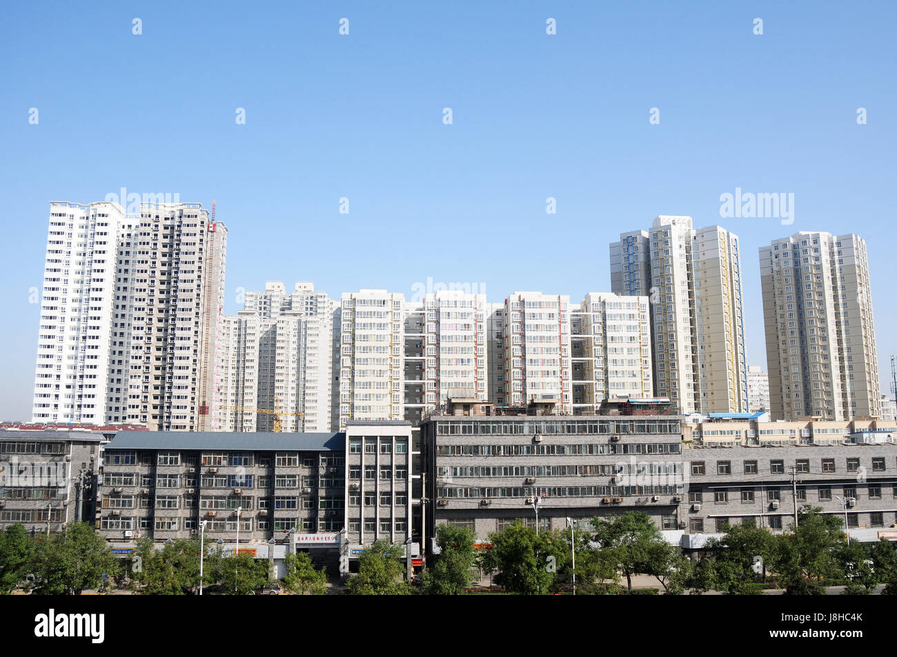 blue, house, building, glass, chalice, tumbler, city, town, modern ...