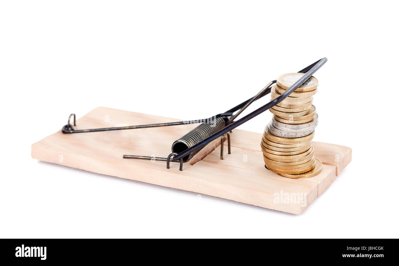 danger, risk, currency, coins, mousetrap, cash, cold cash, money in ...