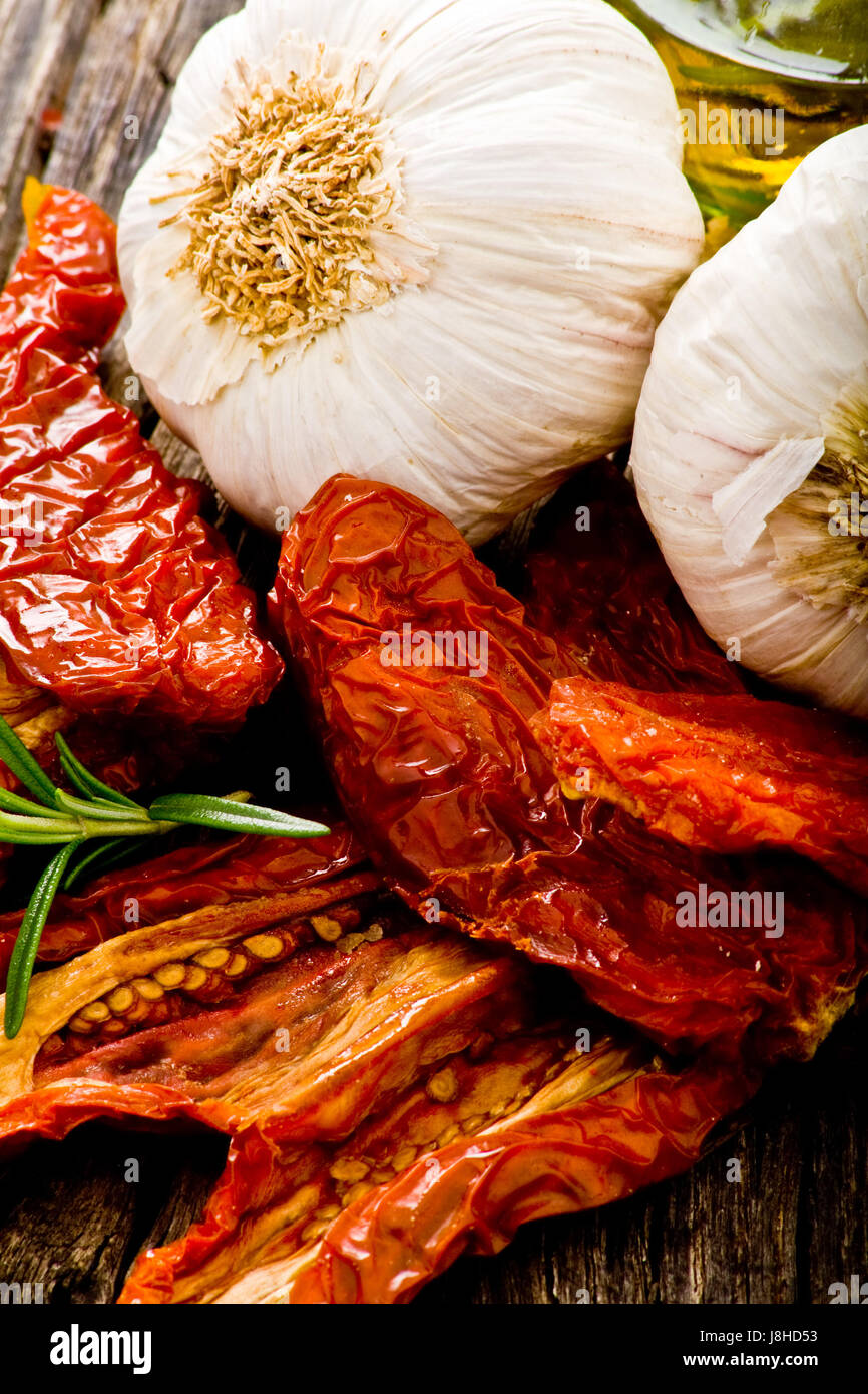 wood, vegetable, typical, dry, dried up, barren, dried, country, garlic ...