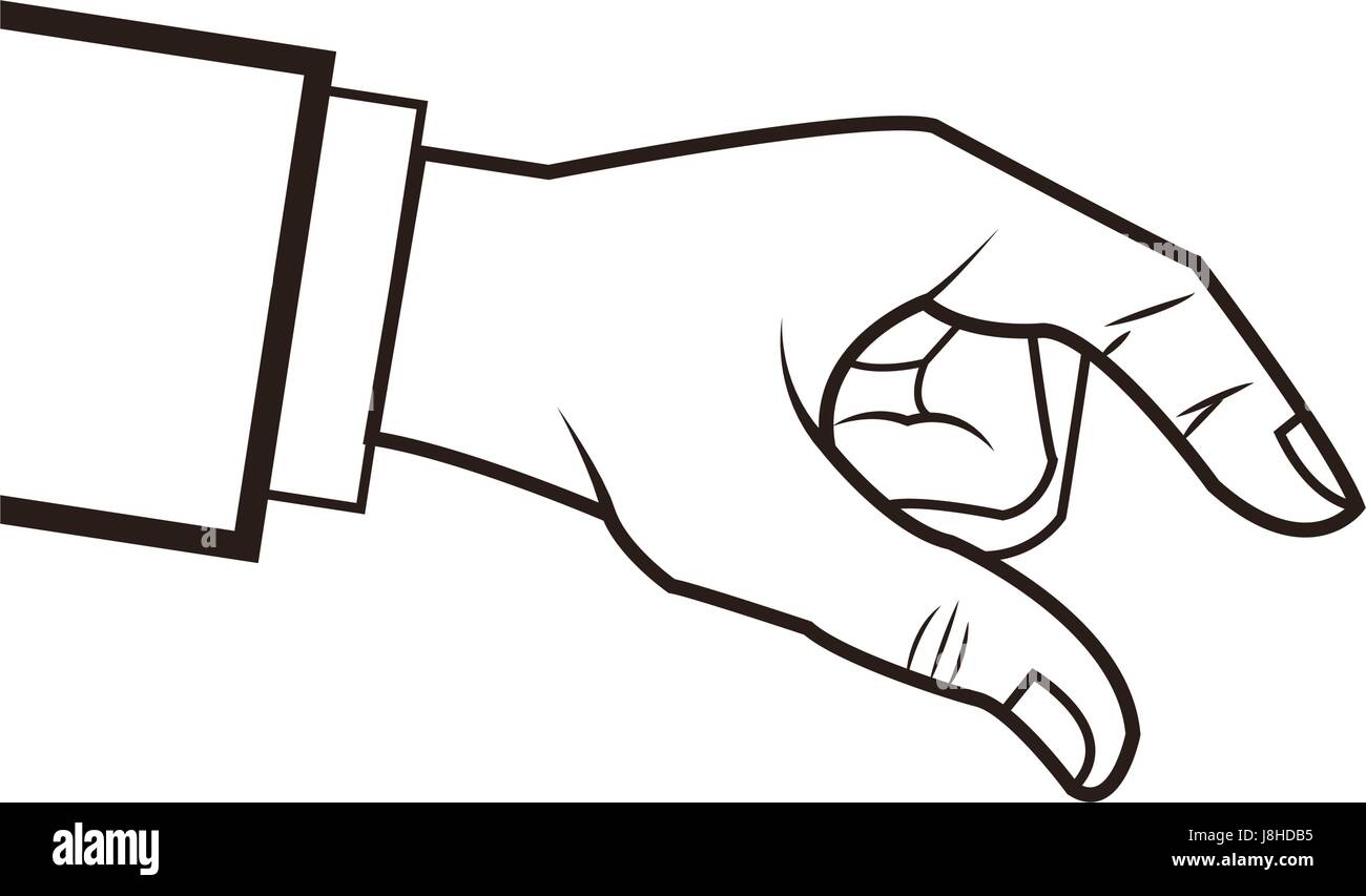 Put your hand up Stock Vector Images - Alamy