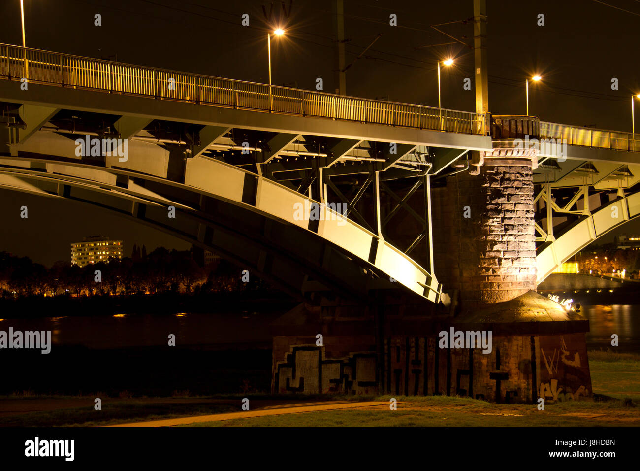 cologne bridge at night Stock Photo - Alamy