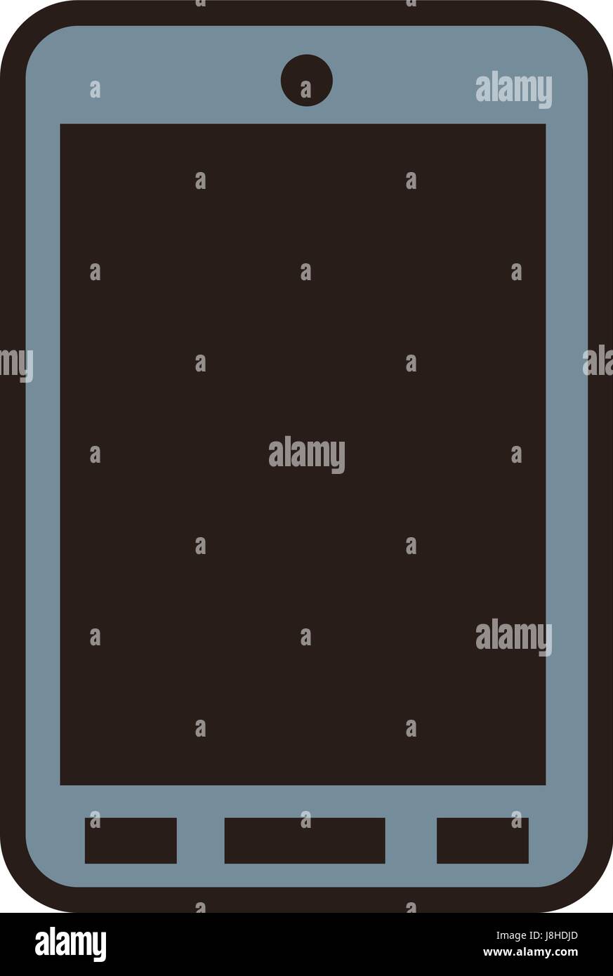 cartoon smartphone technology communication call Stock Vector Image ...