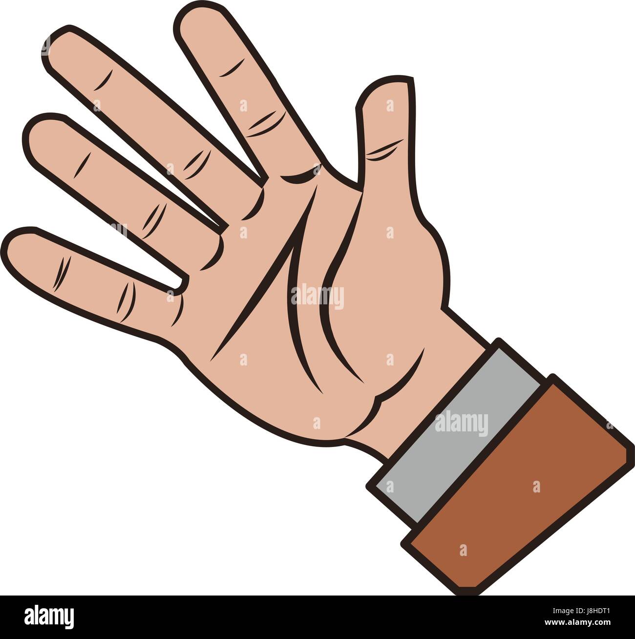 male palm hand gesture palm business icon Stock Vector Image & Art - Alamy