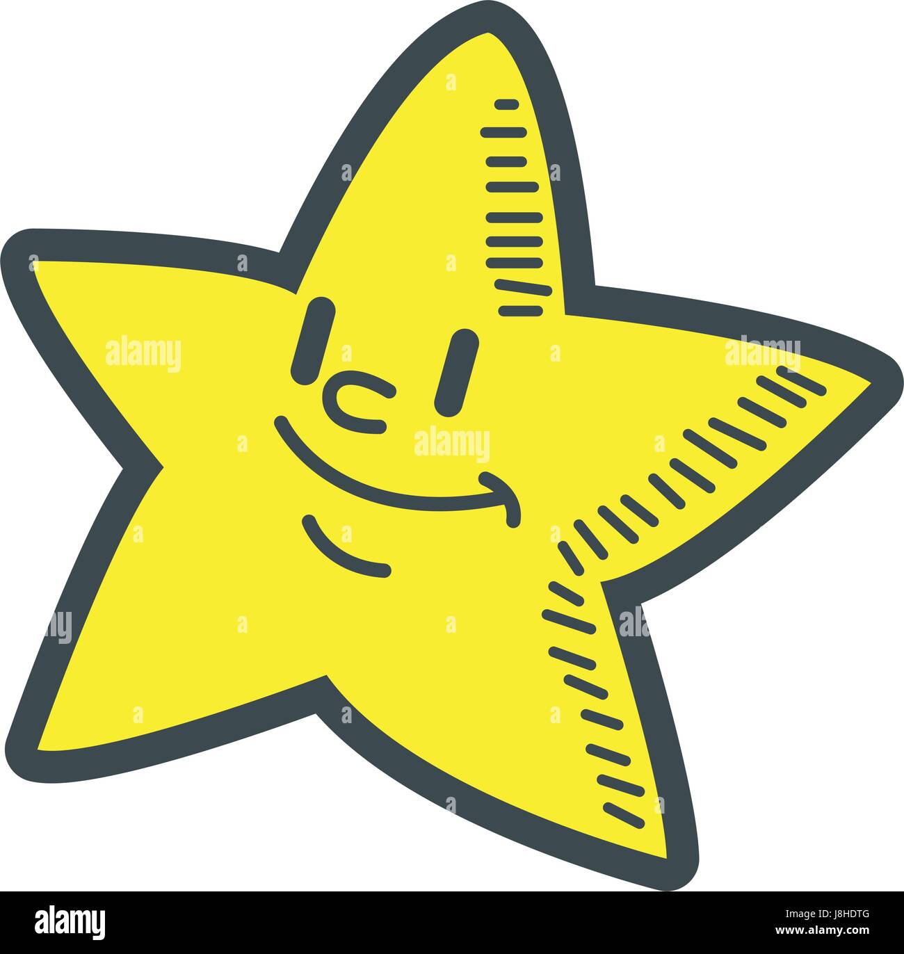 smiling little star cartoon character image Stock Vector Image & Art ...