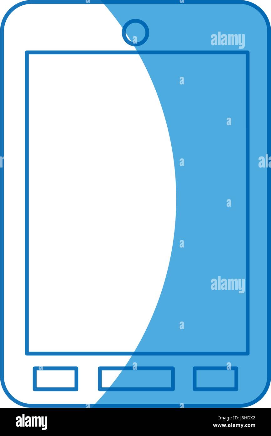 cartoon smartphone technology communication call Stock Vector Image ...