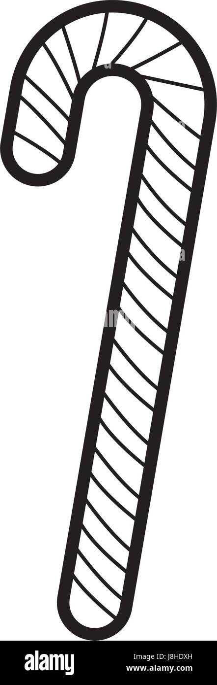 sweet christmas caramel cane festive celebration Stock Vector Image ...