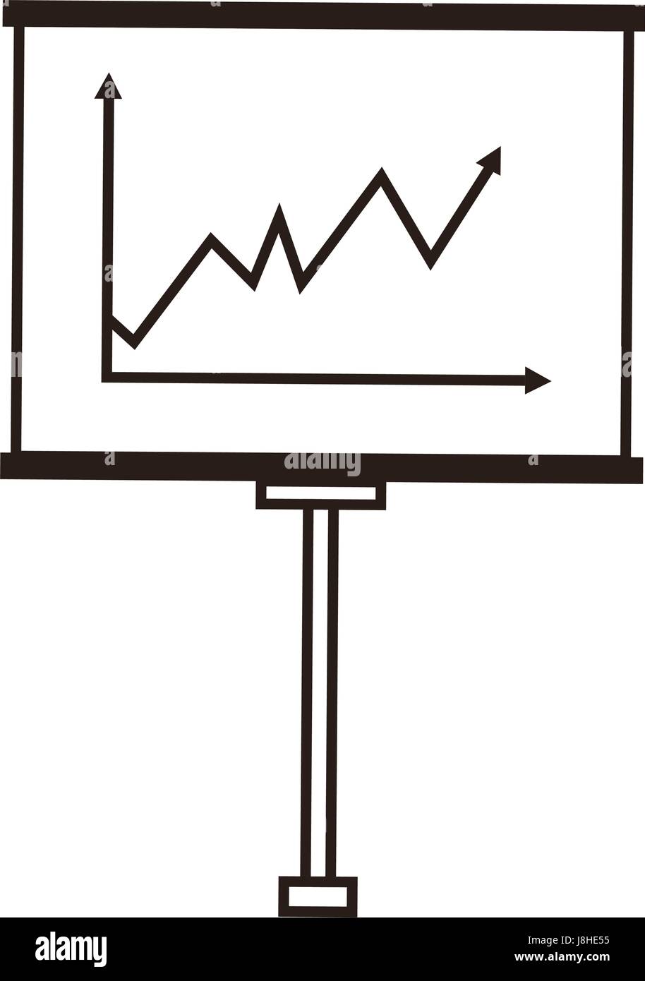 board chart graph statistics presentation business Stock Vector Image ...