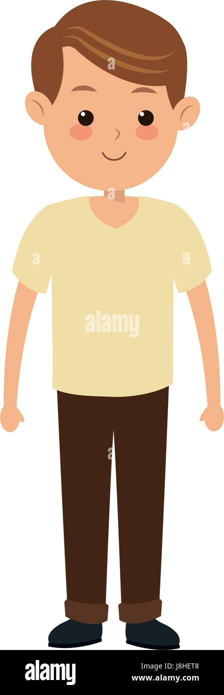 cartoon boy kid son family image Stock Vector Image & Art - Alamy