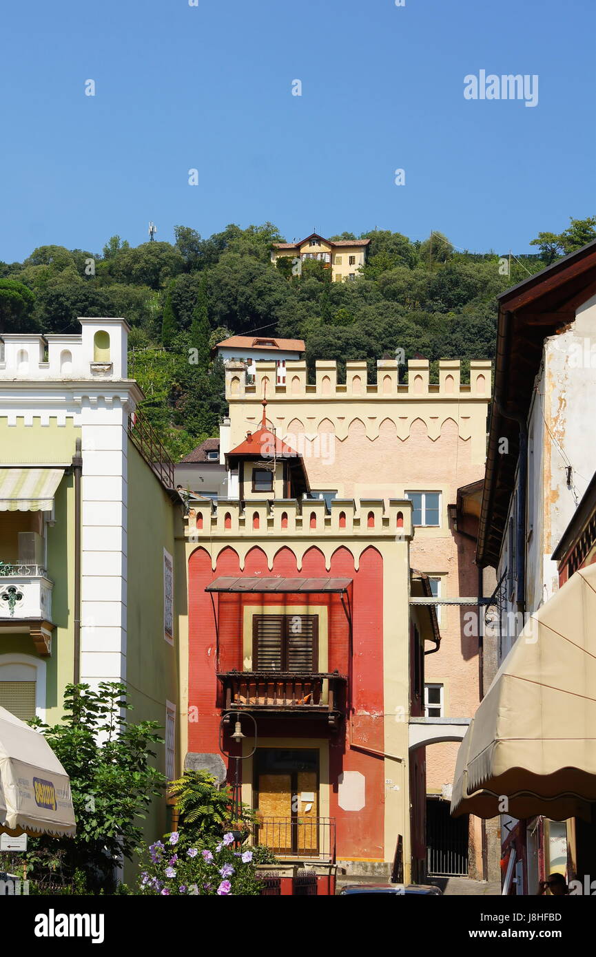 house, building, city, town, south tyrol, style of construction ...
