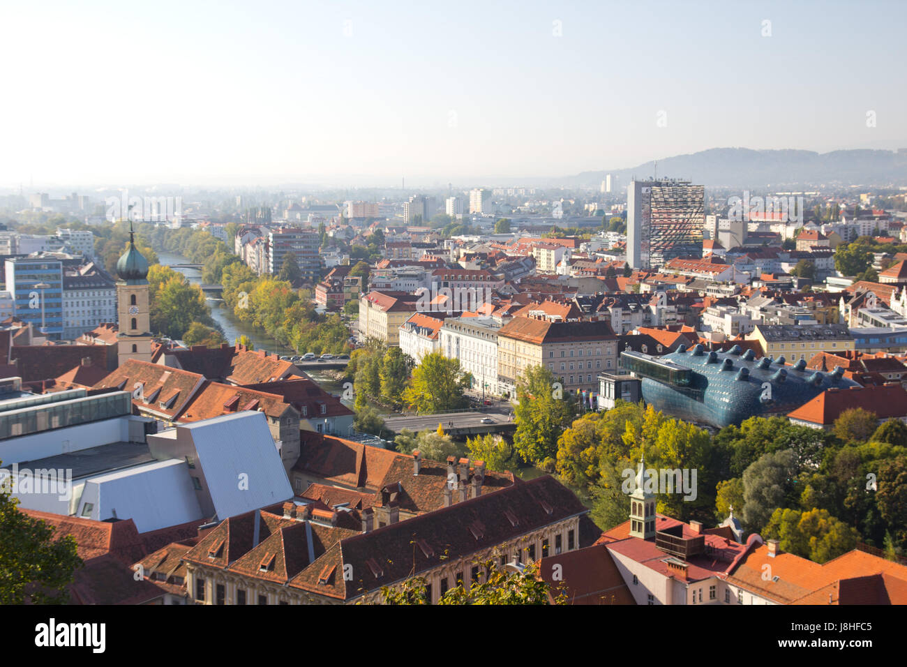 city, town, austrians, old town, europe, styria, house, building, tower ...