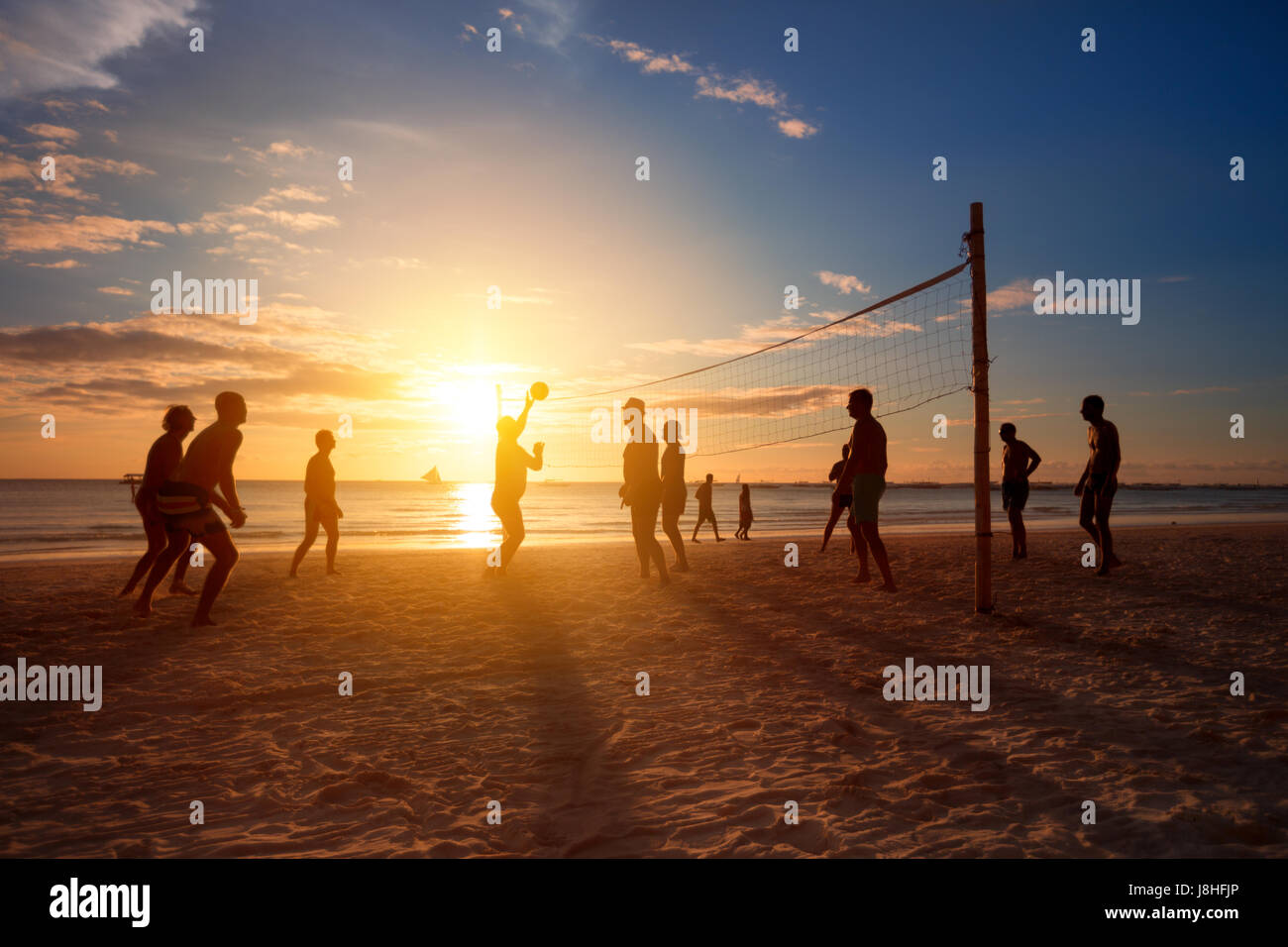 Beach volleyball, sport that is played on the beach and playground sand ...
