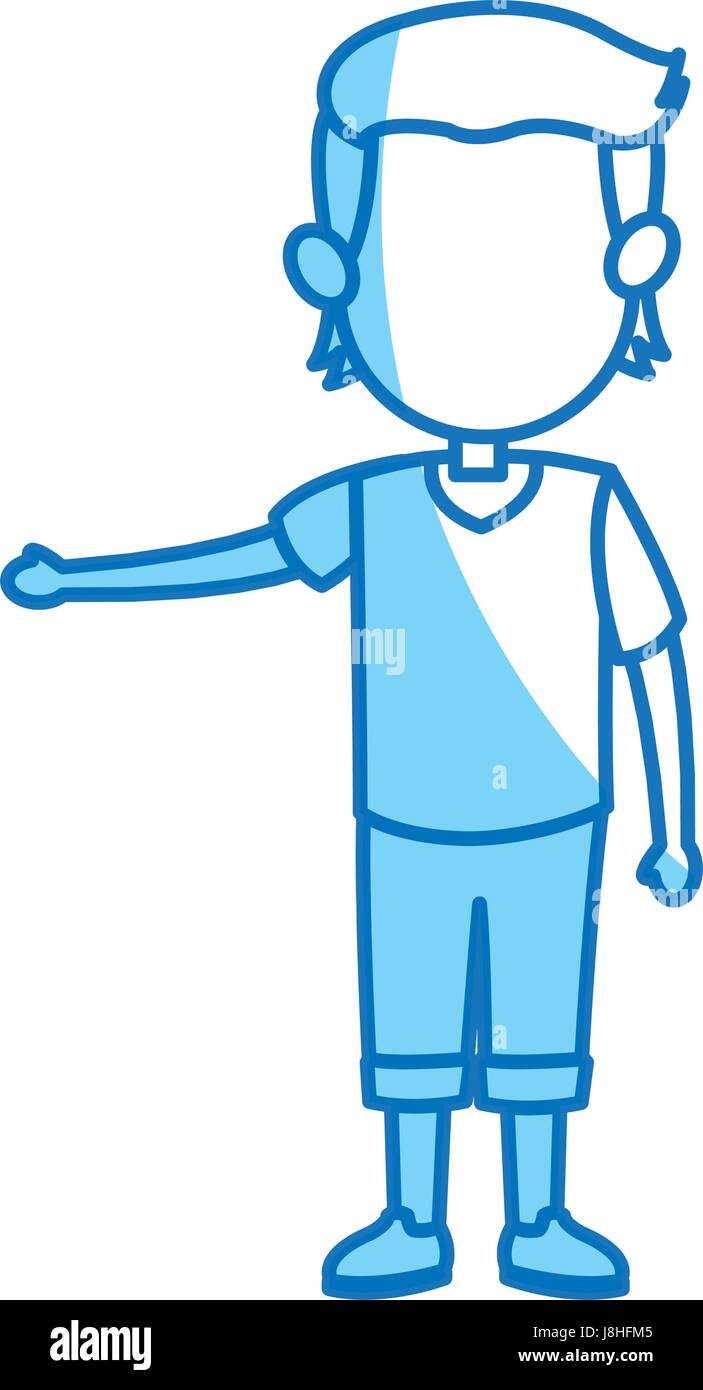 Cartoon boy kid hand gesture hi-res stock photography and images - Alamy