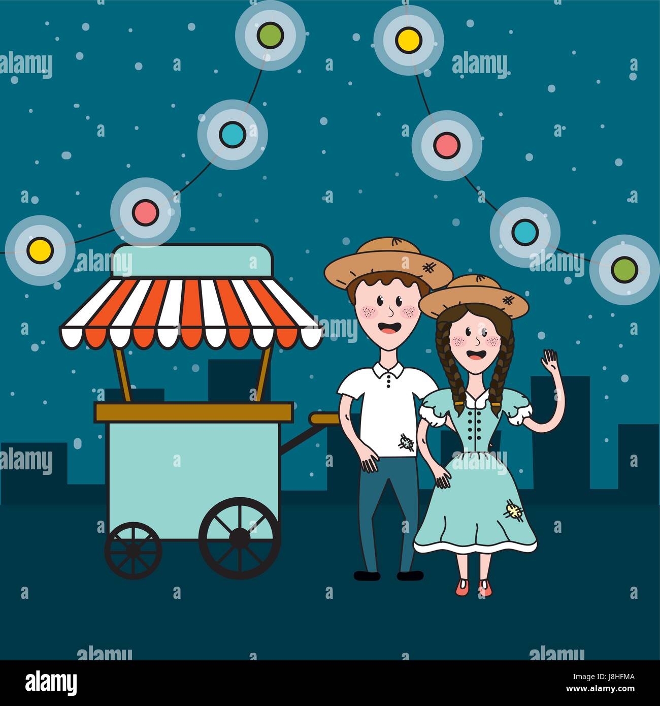 People dancing car Stock Vector Images - Alamy