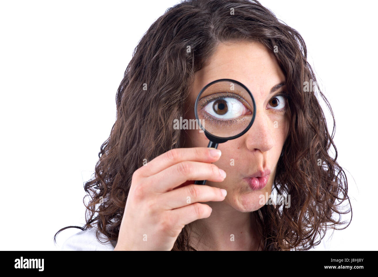 woman, face, look, glancing, see, view, looking, peeking, looking at ...