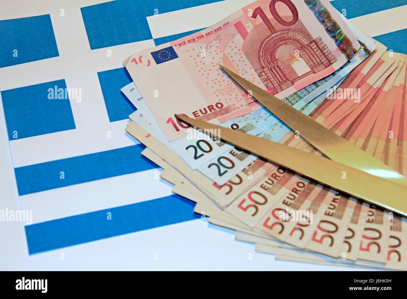greece, euro, crisis, bank note, scissors, scissor, owe, risk, greece ...