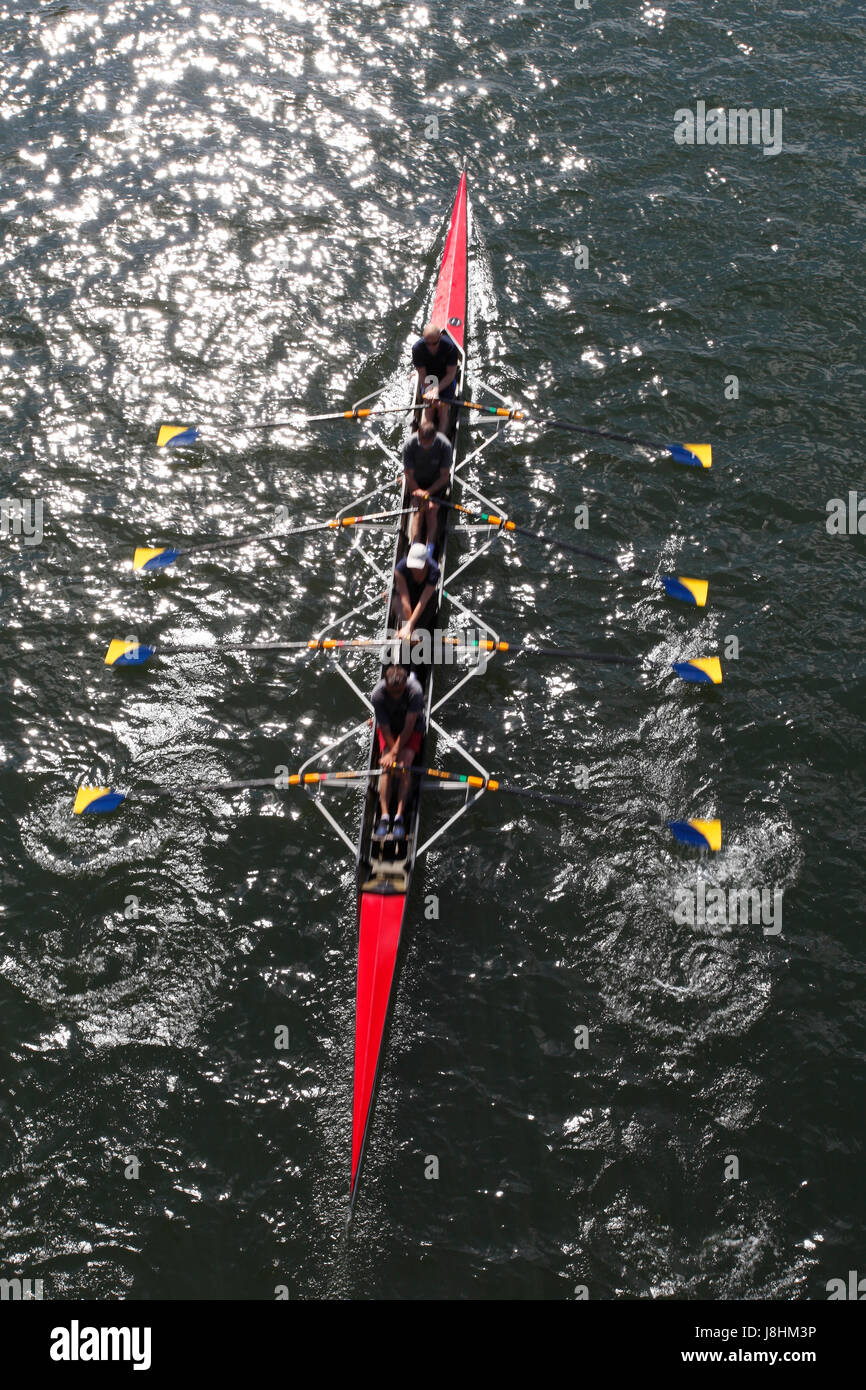 Rowing boat from above hi-res stock photography and images - Alamy