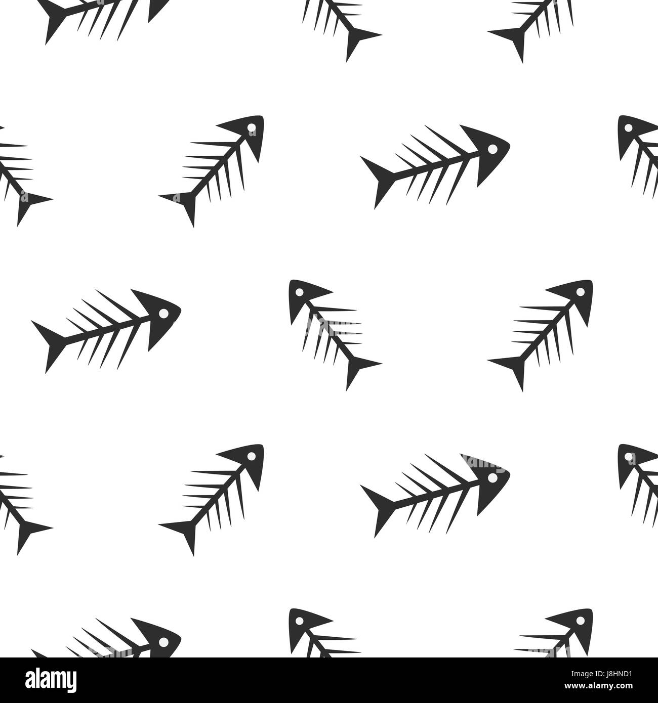 Fish bone pattern Black and White Stock Photos & Images - Alamy