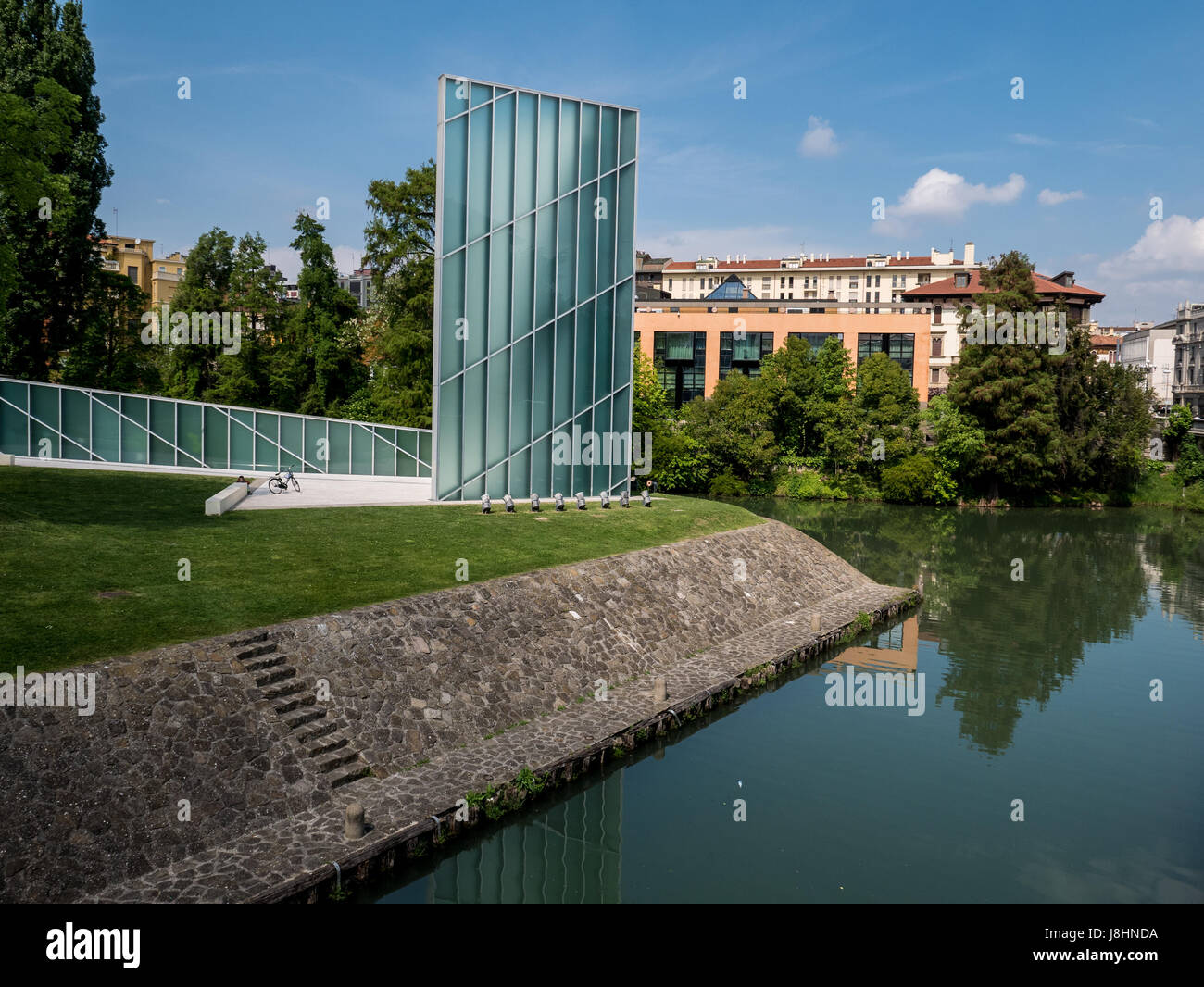 Padua, Italy - 16 April 2017 - View of Padua and river Bacchiglione ...