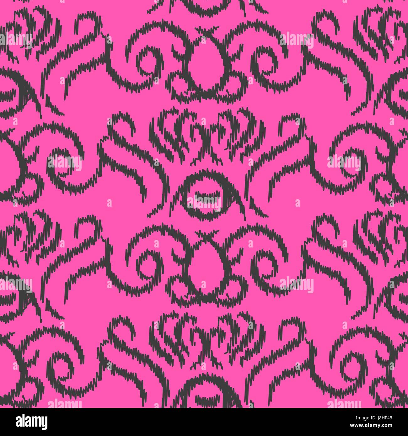 Hot Pink Swirl Design