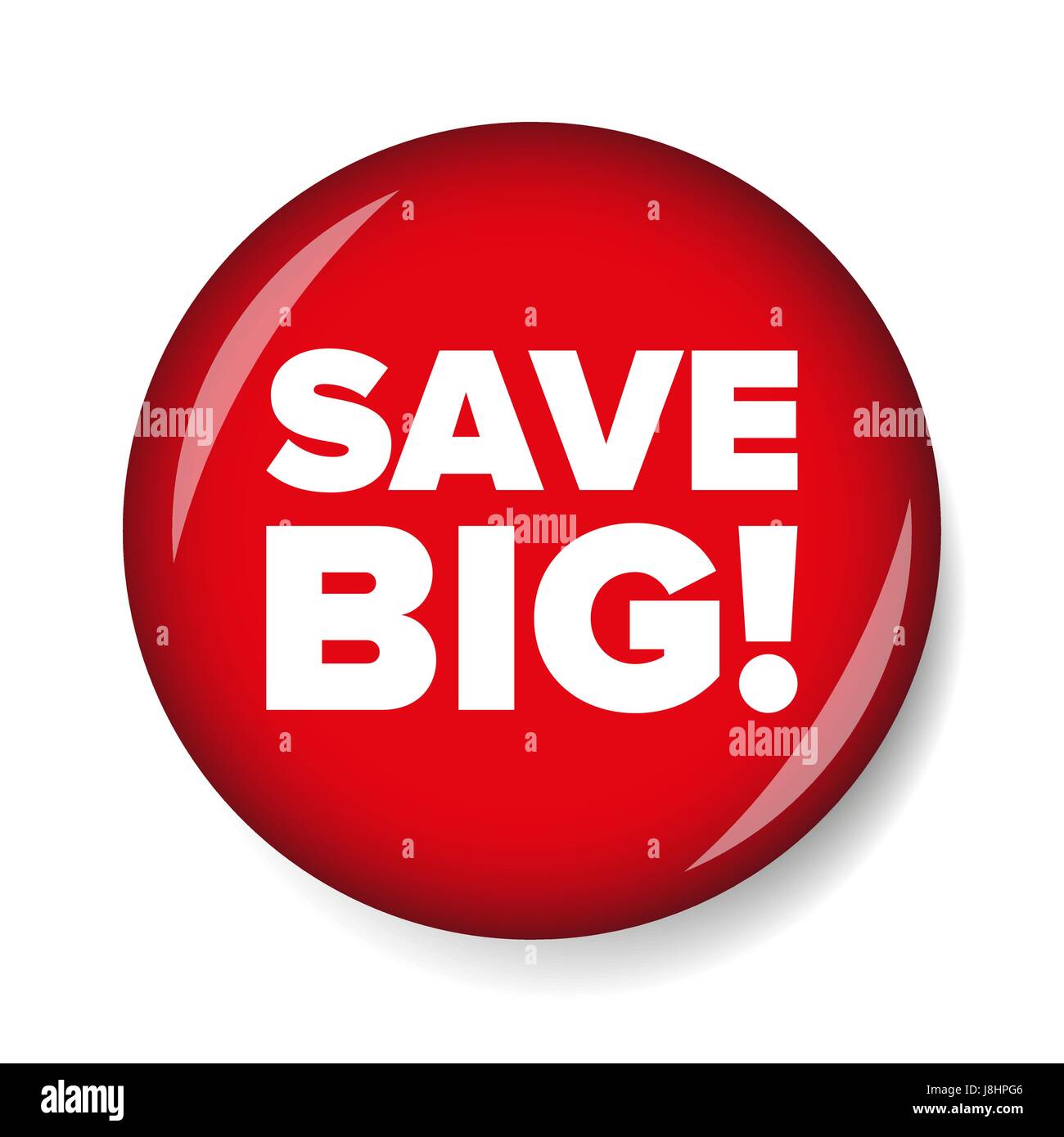 Save Big button red Stock Vector Image & Art - Alamy