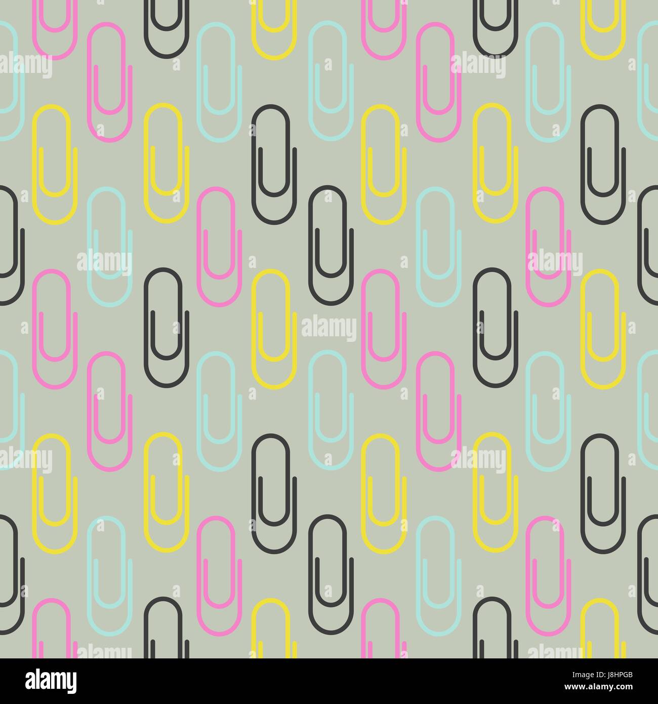 Black paper clips Stock Vector Images - Alamy