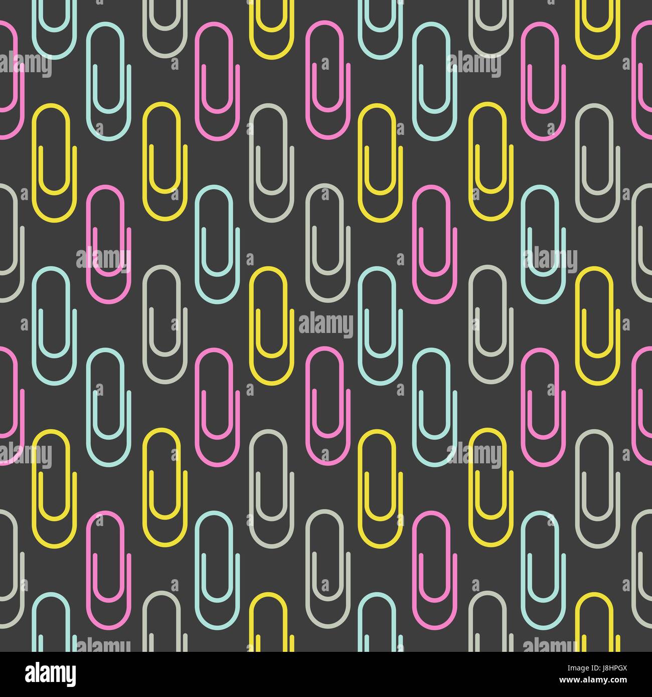 Black paper clips Stock Vector Images - Alamy