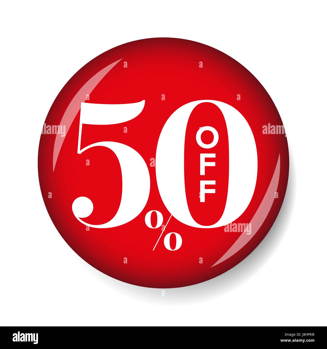 Percent 3d sign red Stock Vector Images - Alamy