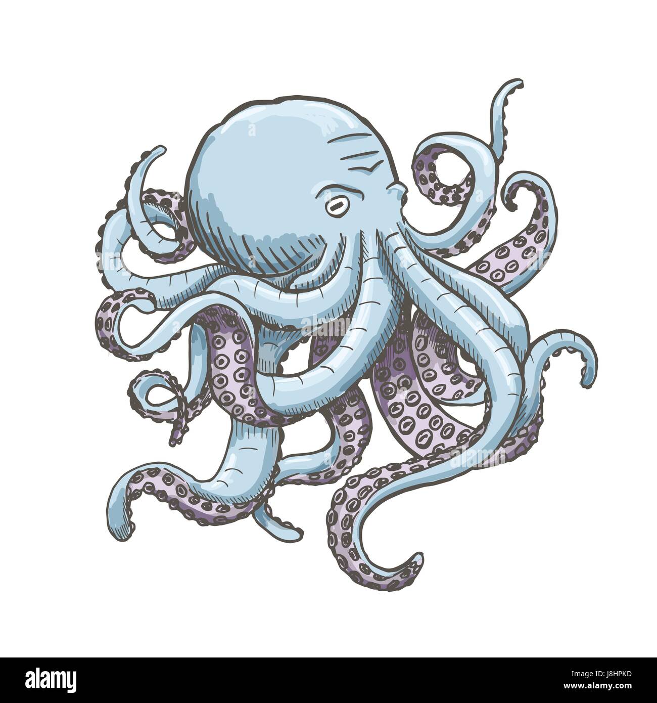 Vintage Octopus Vector