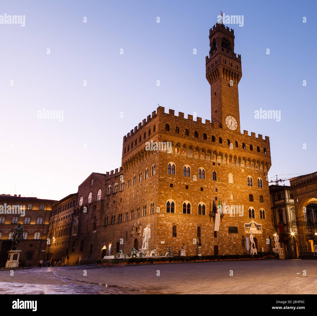 The Palazzo Vecchio (Old Palace) a Massive Romanesque Fortress Palace ...
