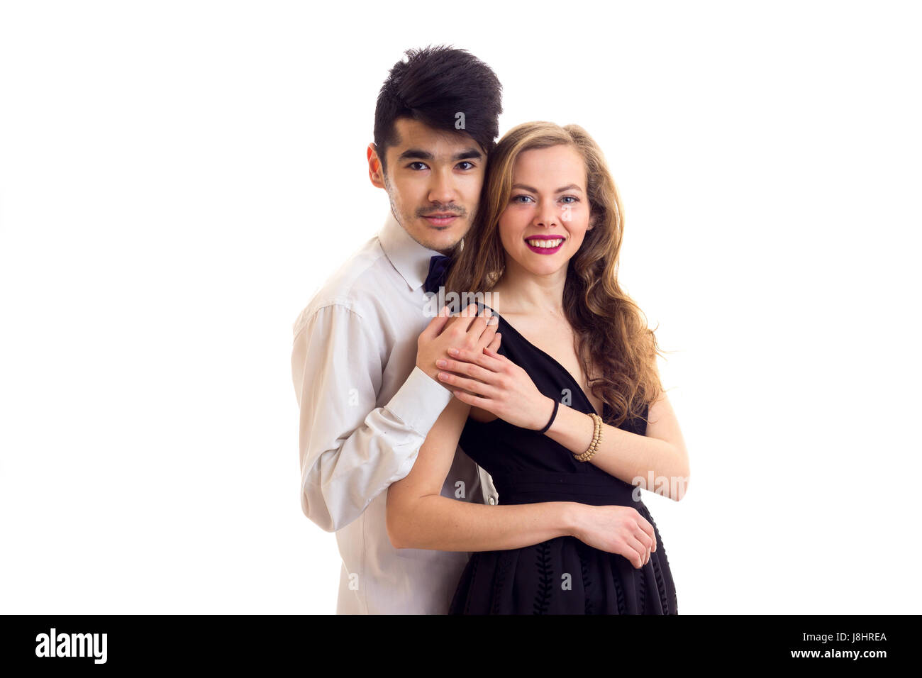 Young couple in formal dresses Stock Photo - Alamy