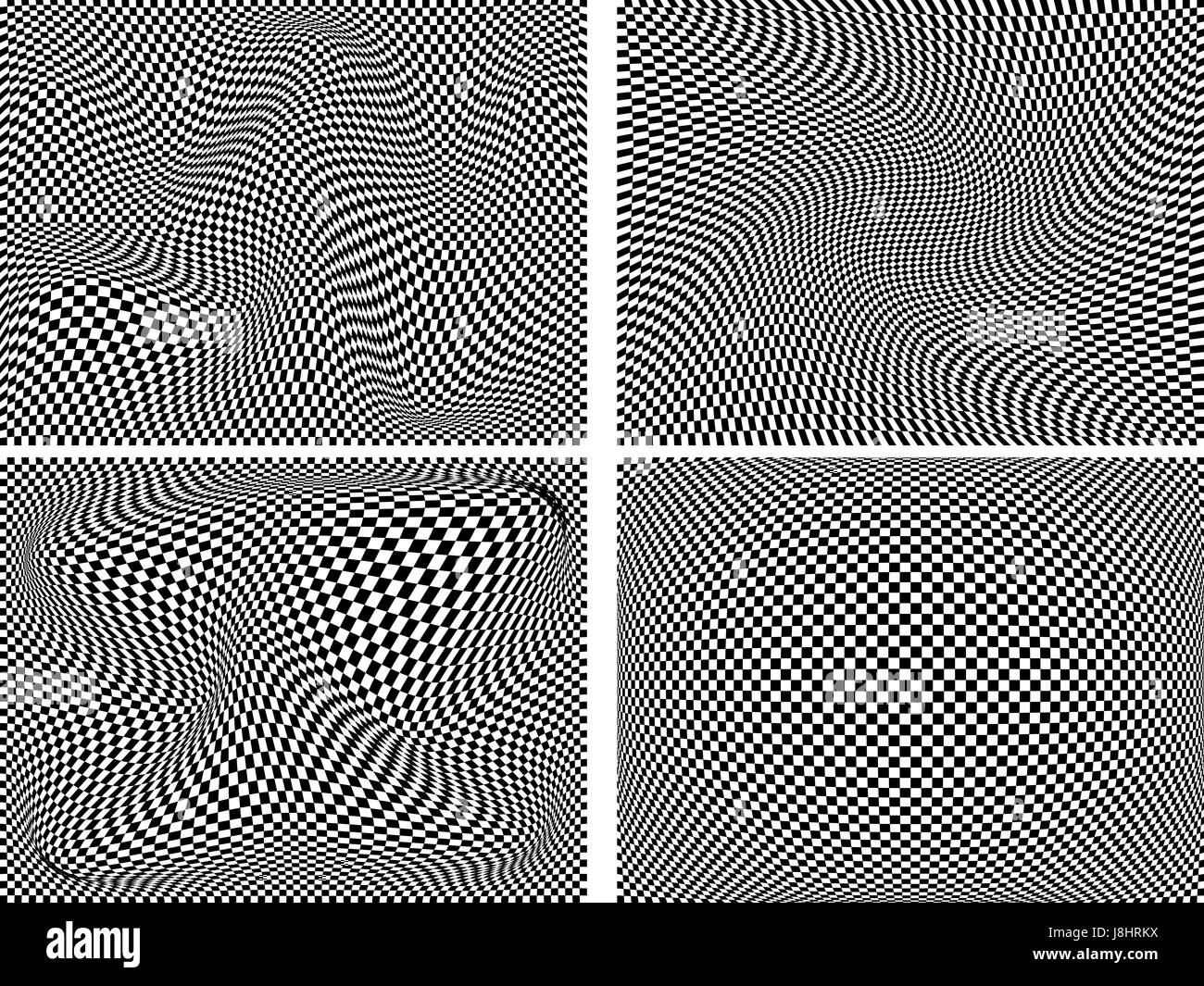 illustration, square, abstract, retro, mono, artistic, vector, twist ...