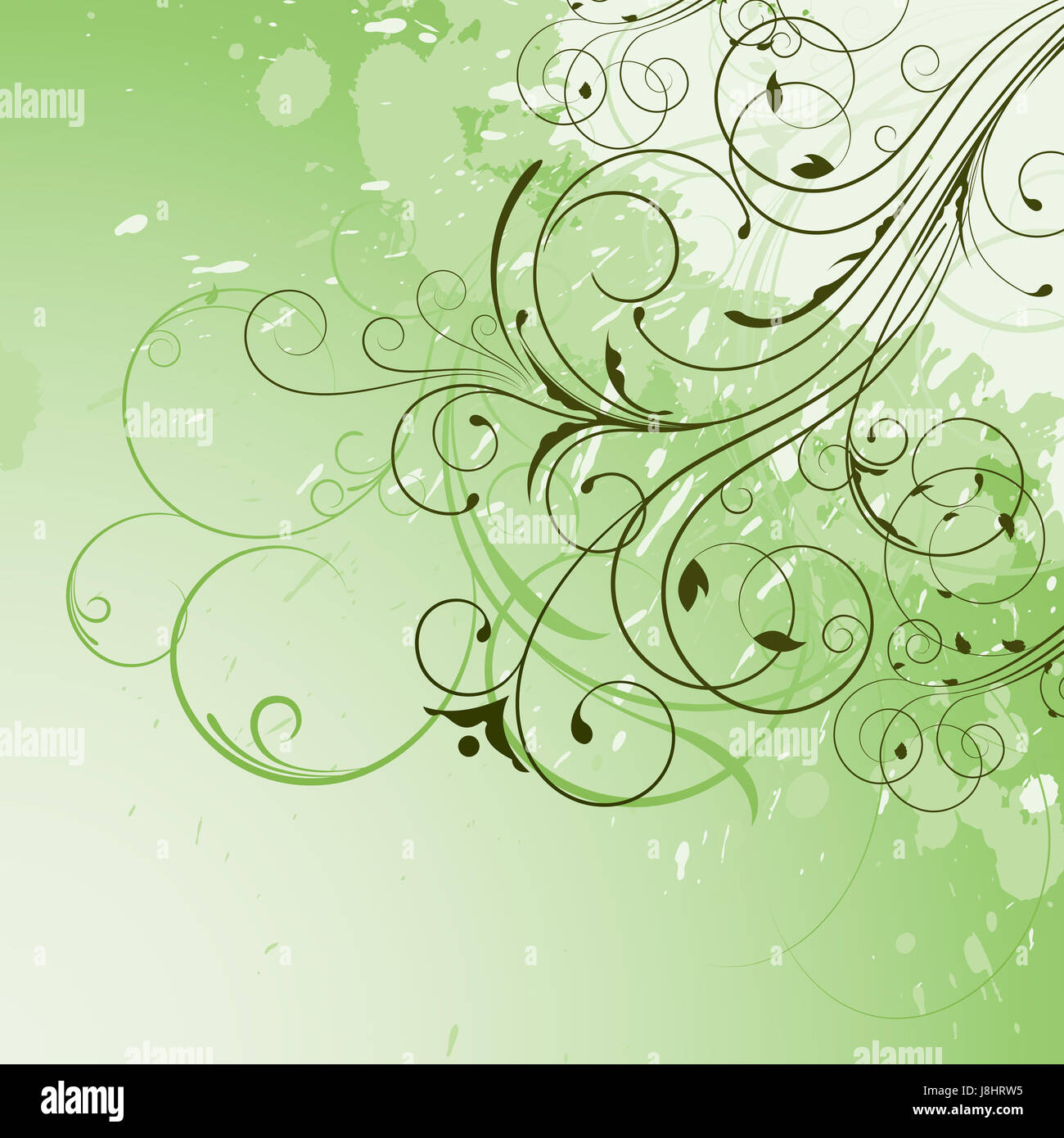 flower, plant, drip, abstract, stained, vector, stain, dripping ...