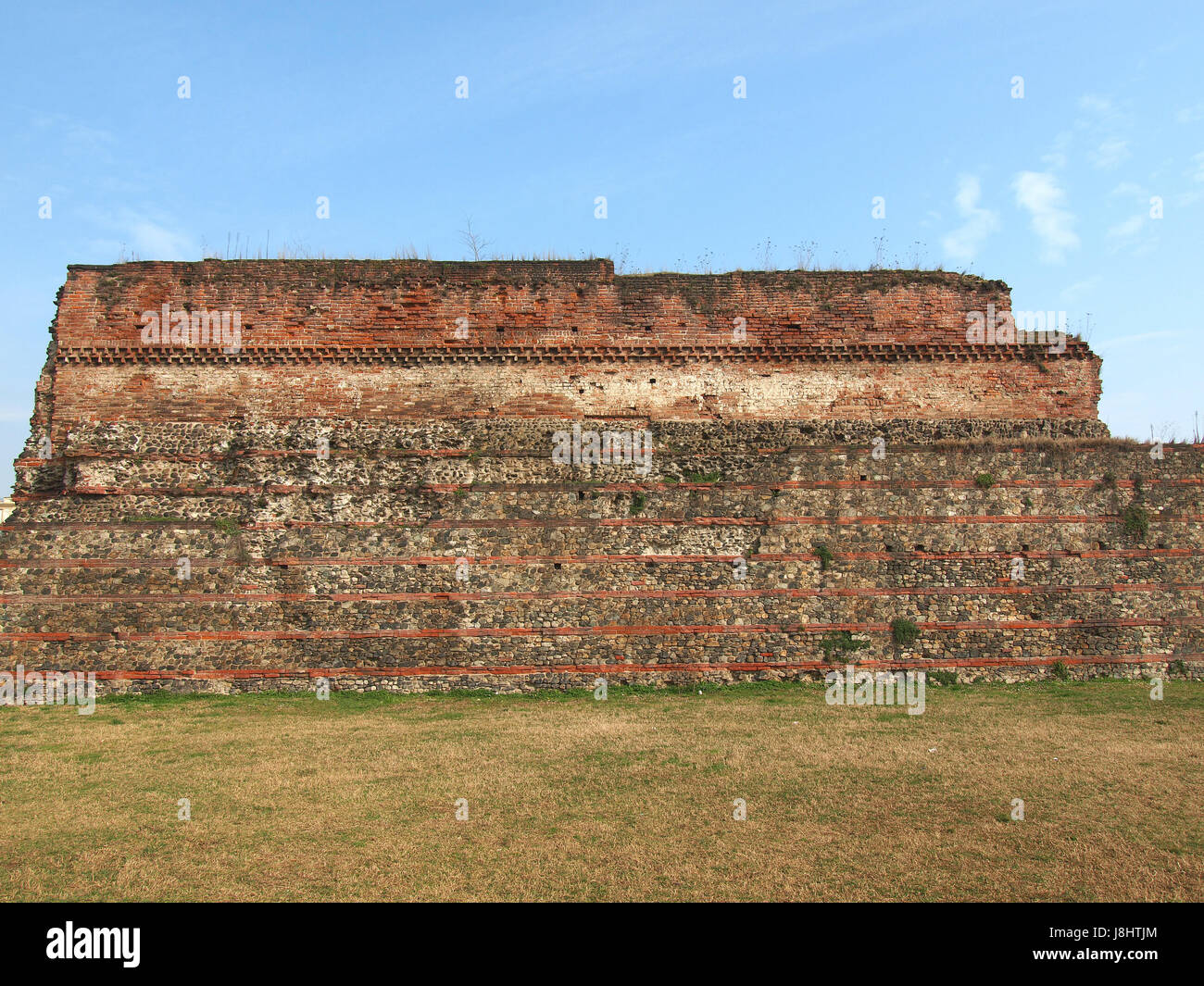 wall, ruins, brick, roman, ancient, italy, tower, city, town, monument ...