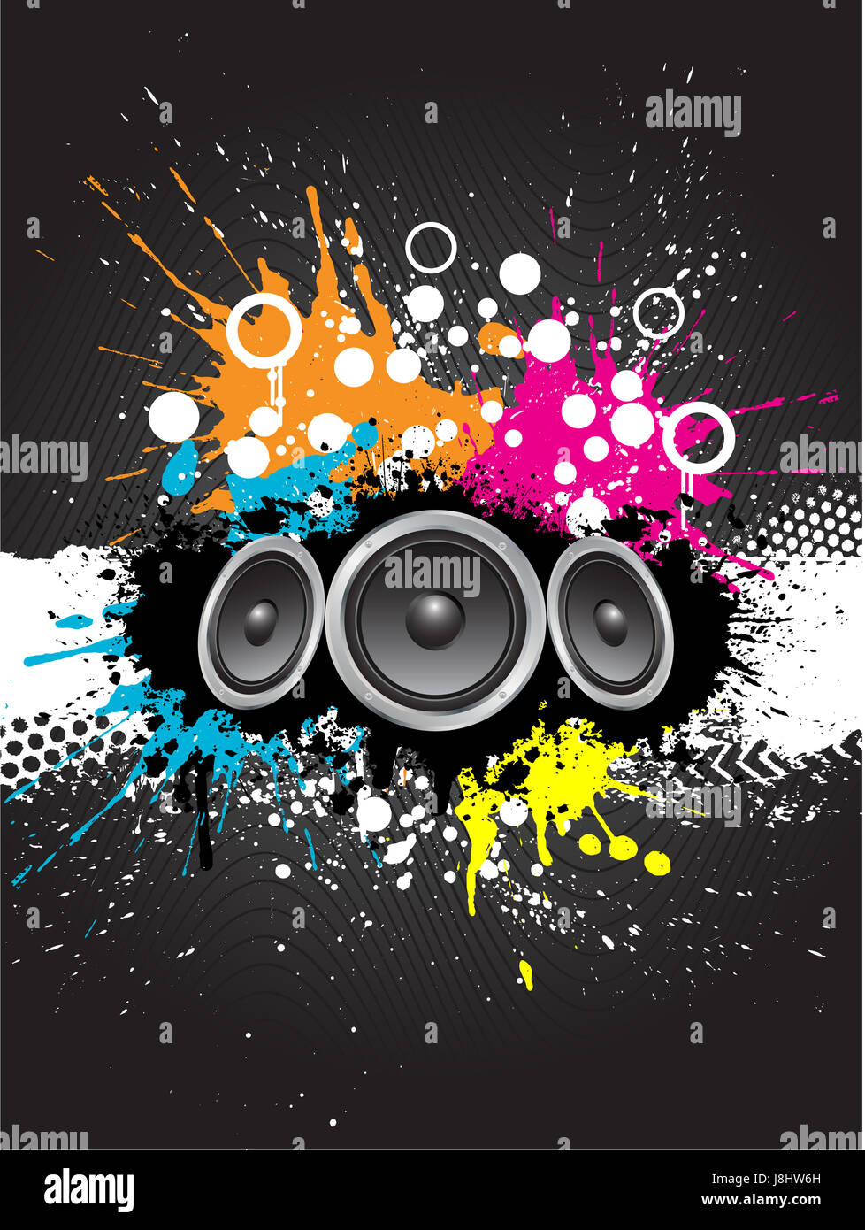 music, sound, drip, abstract, speaker, stained, vector, stain, backdrop ...