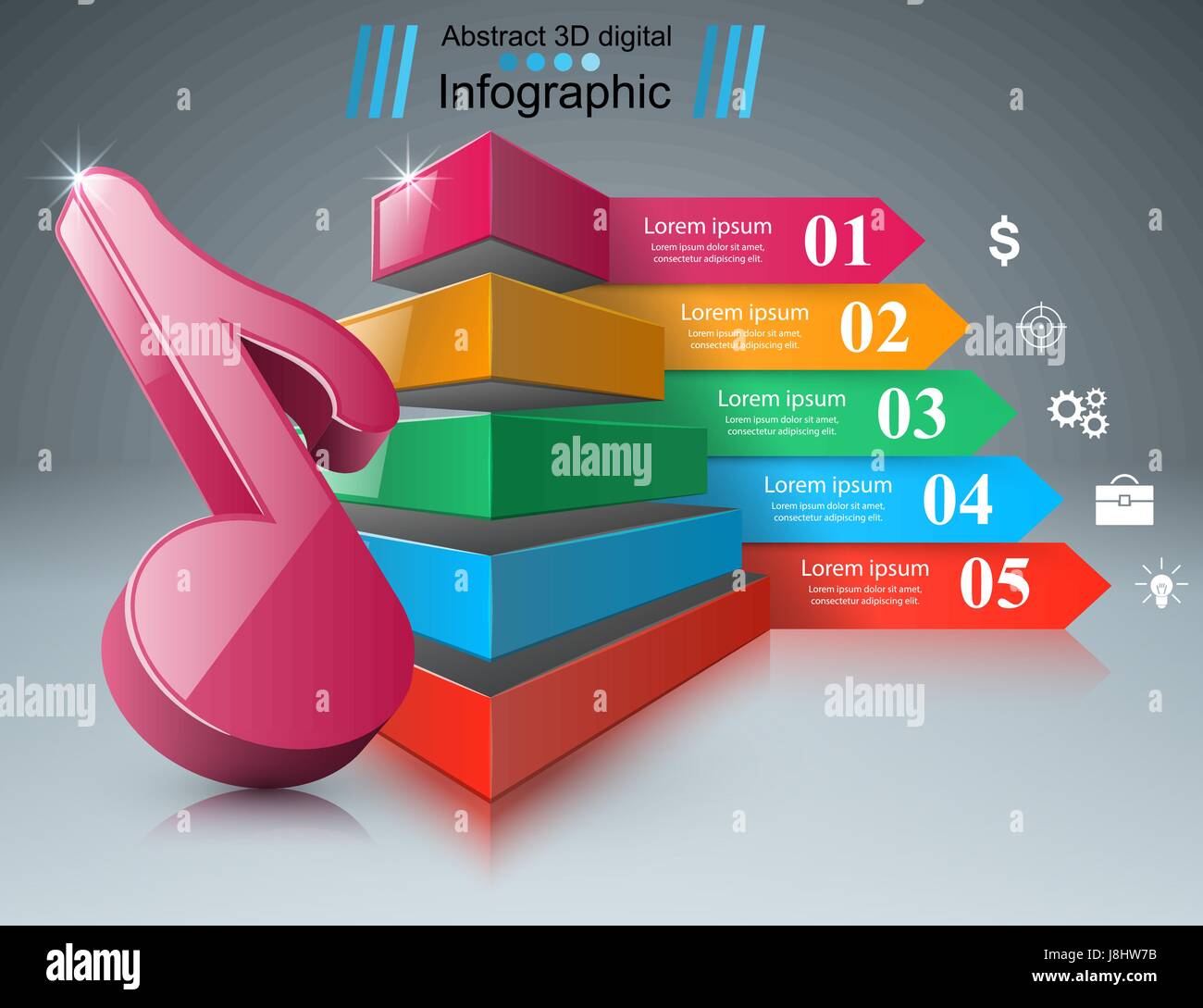 Music education Infographic. Note icon Stock Vector Image & Art - Alamy