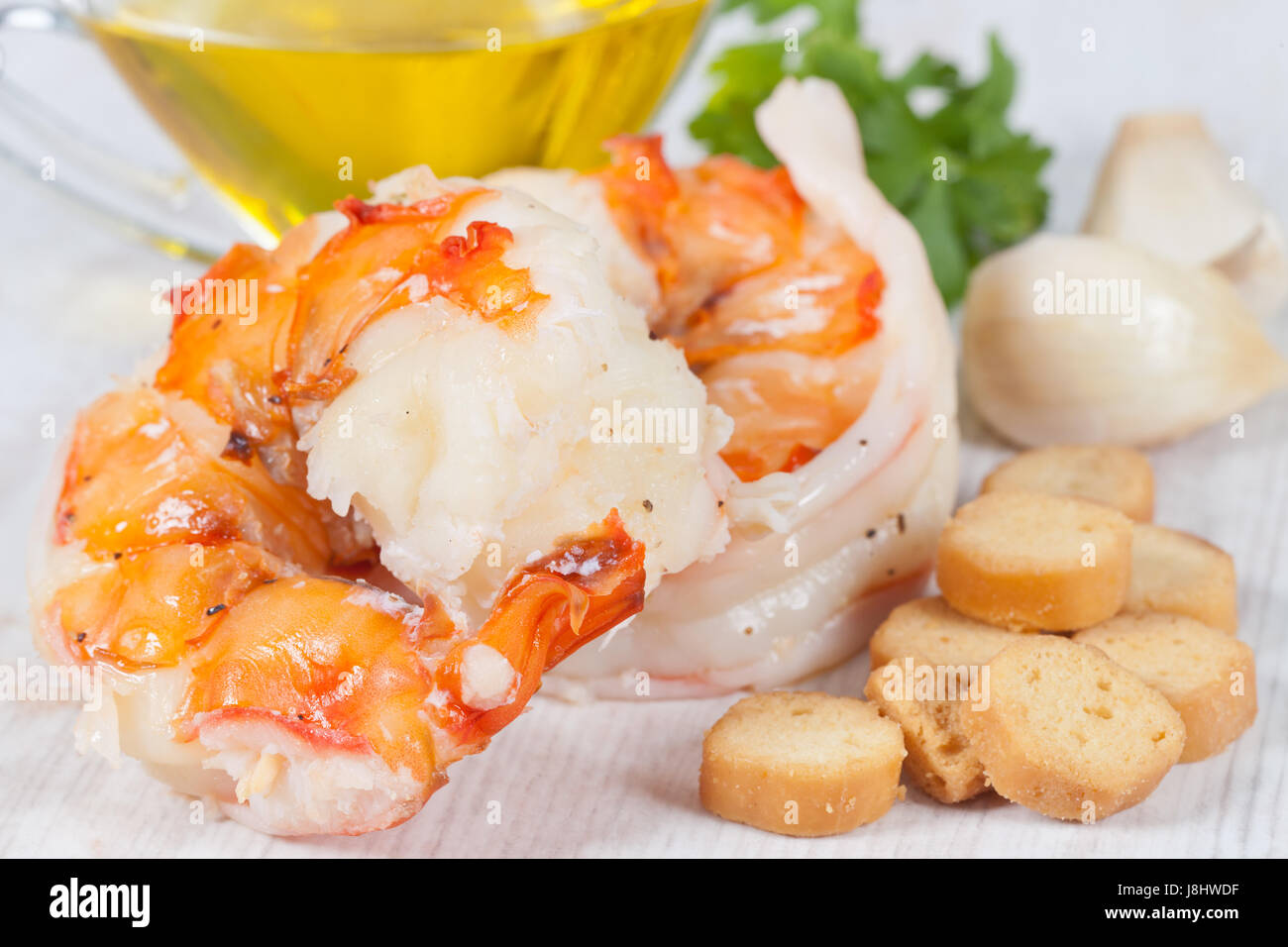 restaurant, shrimp, seafood, tails, slice, scampi, salad, restaurant ...