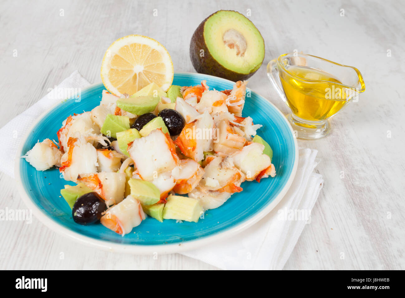restaurant, shrimp, seafood, tails, slice, scampi, salad, restaurant ...