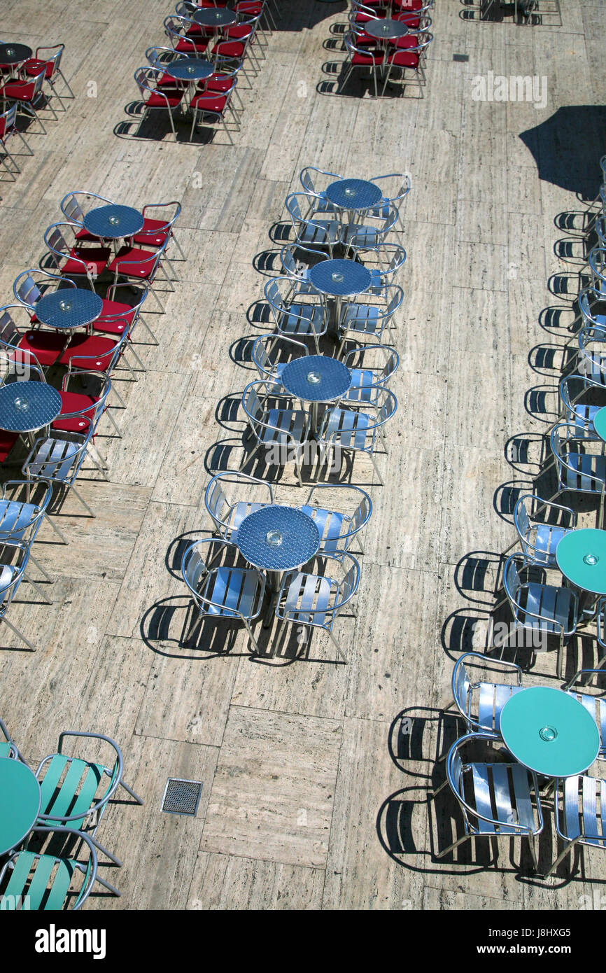 cafe, restaurant, blue, city, town, furniture, green, seat, budapest ...