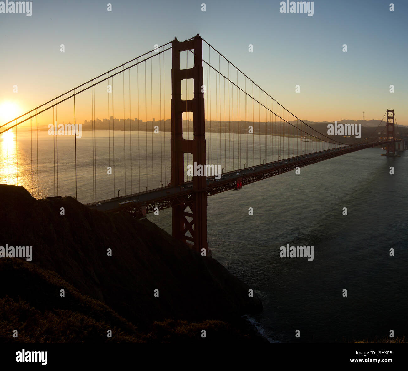 bridge, goal, passage, gate, archgway, gantry, sunrise, california ...