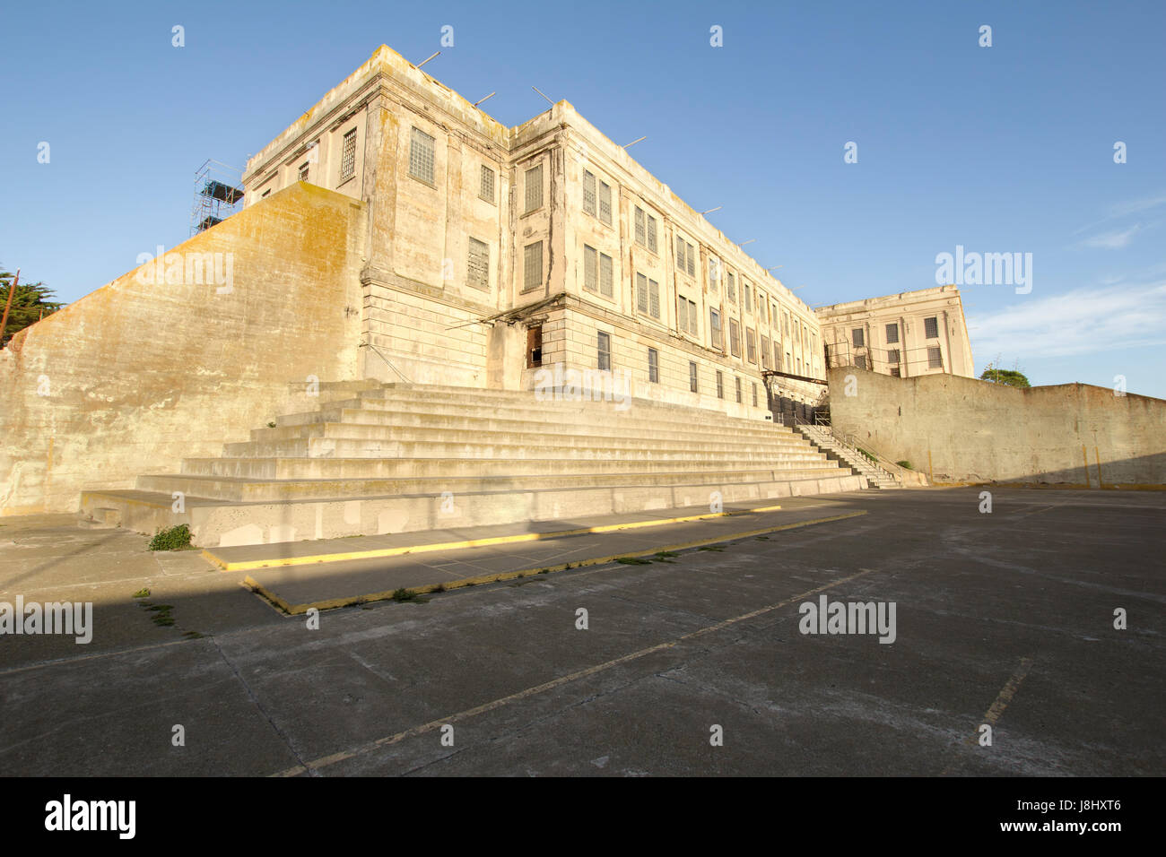 brig, jail, island, cells, courtyard, isle, steps, blue, travel, lights ...