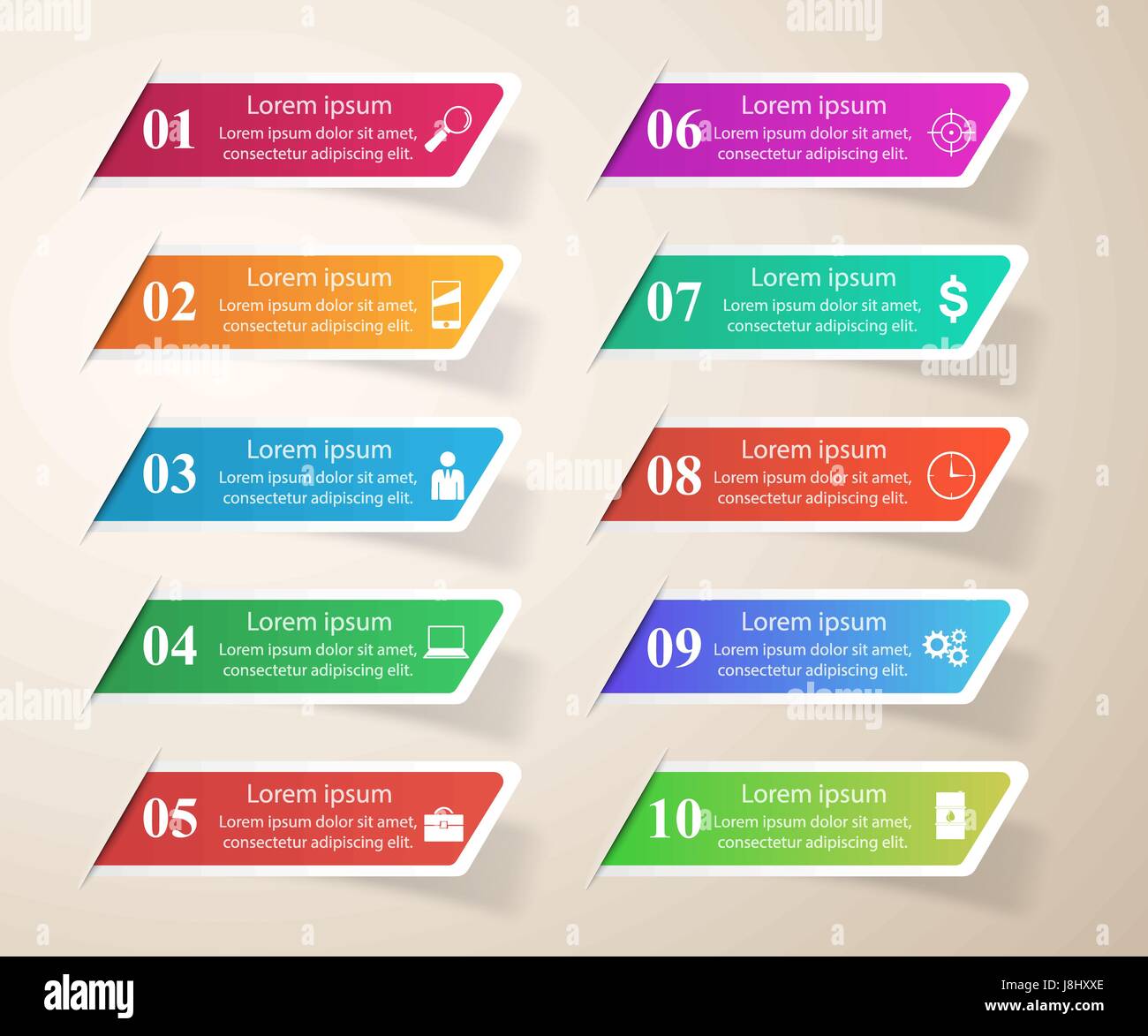 Infographic Design List 10 Items High Resolution Stock Photography and ...