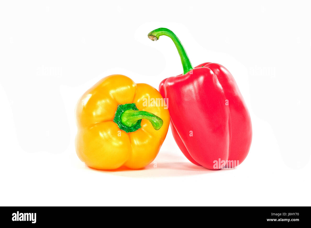 pepper, isolated, vegetable, ingredients, vegetarian, red, yellow ...