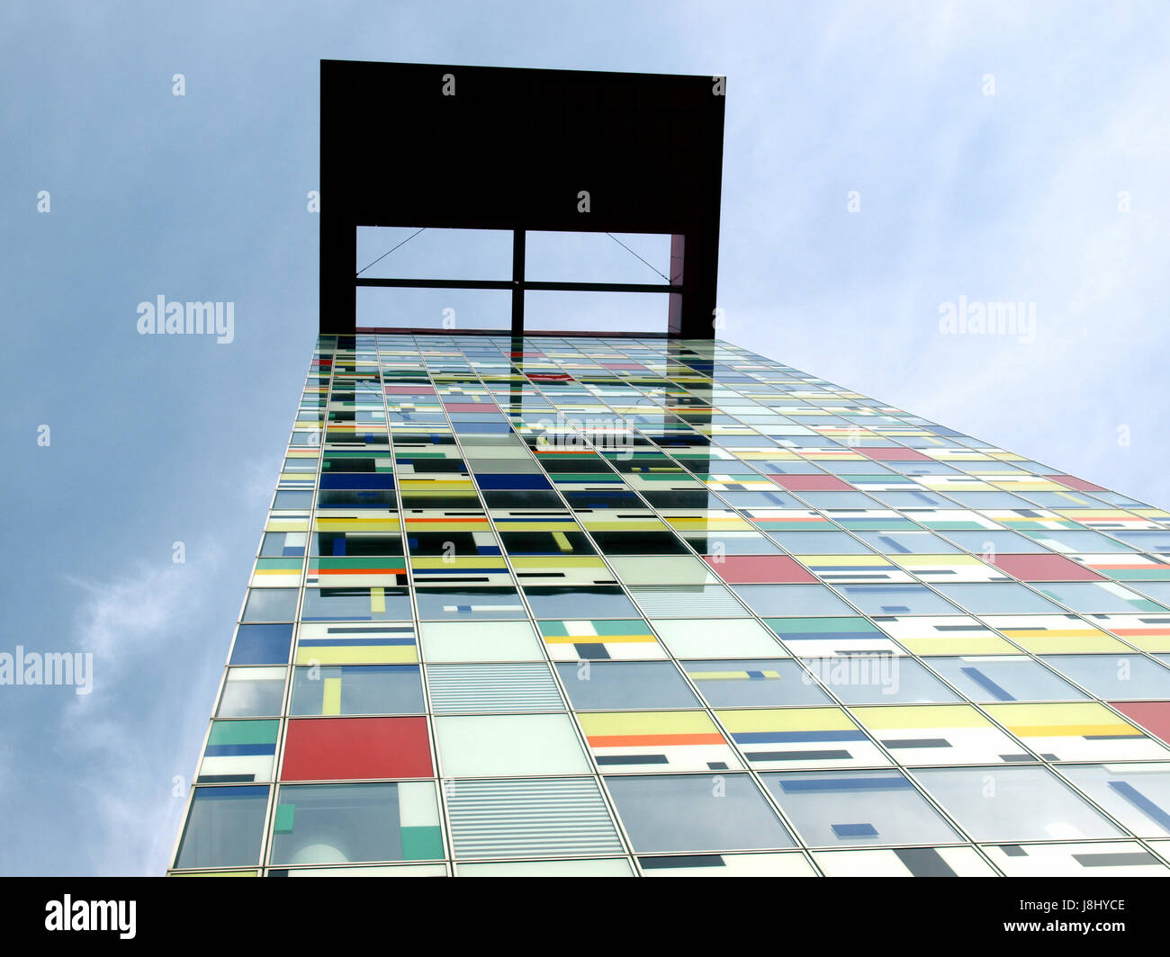 colour, color, building, colour, modern, modernity, germany, german ...