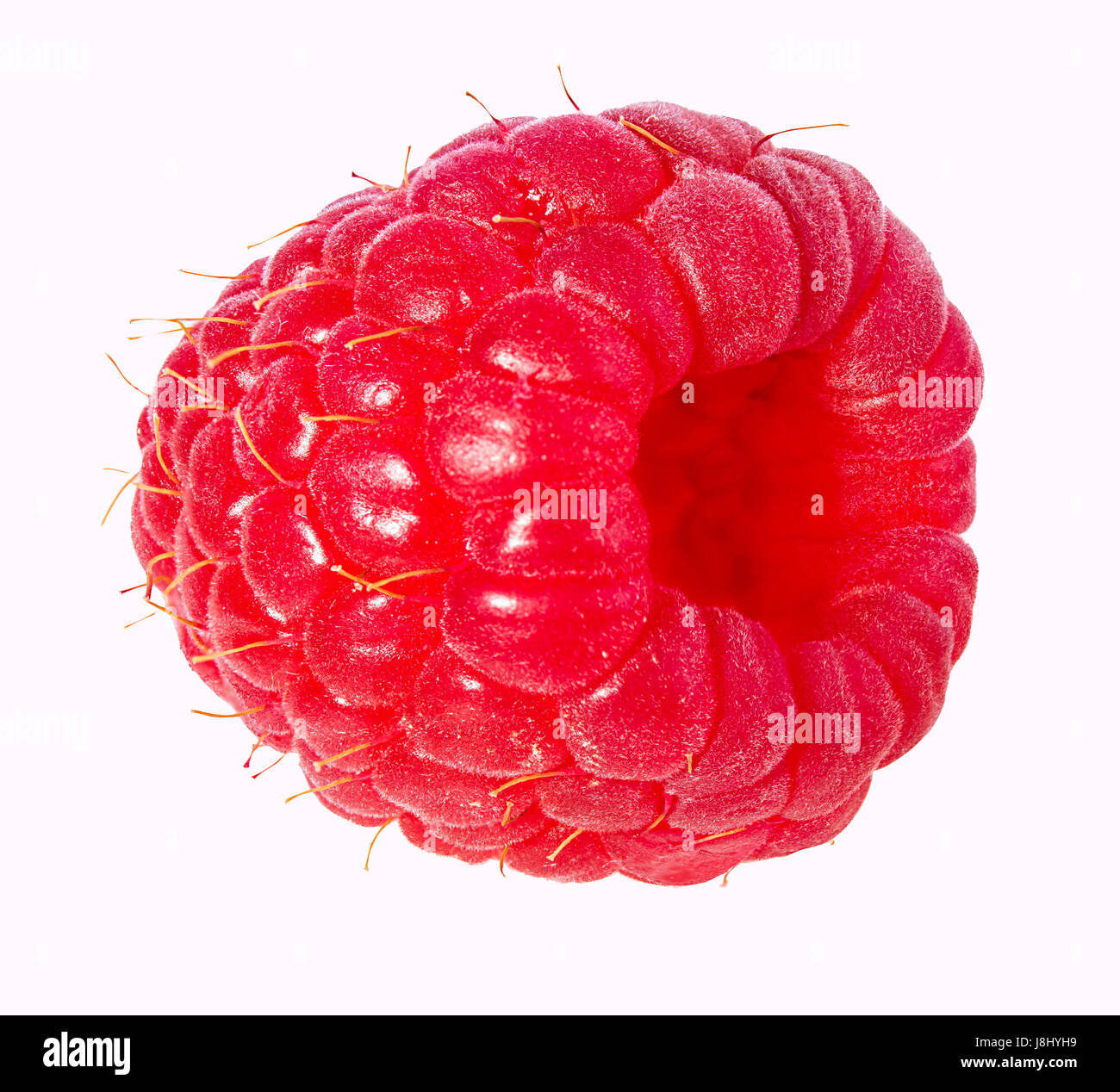 Raspberry isolated on white background Stock Photo - Alamy
